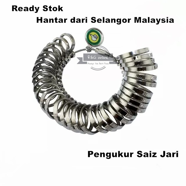 Finger Ring Sizing Measurement / Ring Sizer Pengukur Saiz Jari / Alat ...