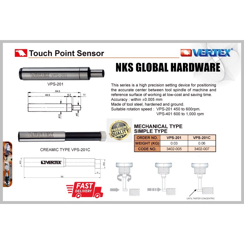 #READYSTOCK# VERTEX touch point sensor (VPS-201) | Shopee Malaysia