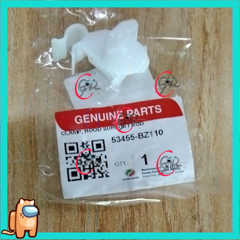 BONNET STAND CLIP (ORIGINAL) PERODUA AXIA (53455-BZ110) HOOD SUPPORT ...
