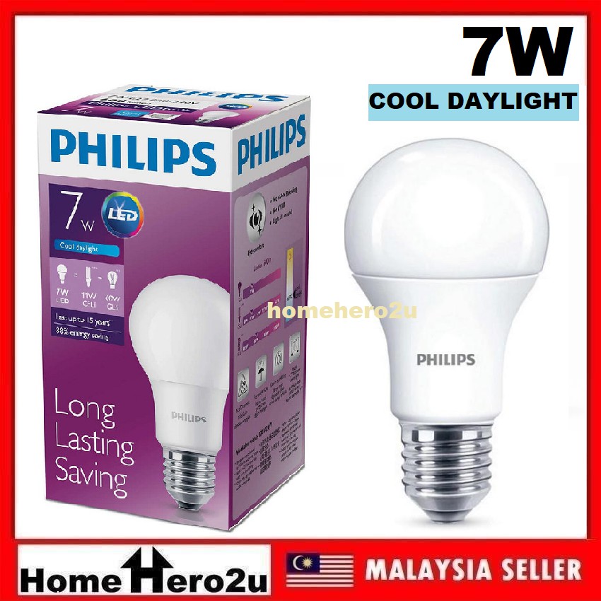Philips Essential LED Bulb ( 7W / 13W / 18W ) E27 220-240V Cool Daylight 6500k / Warm White ...
