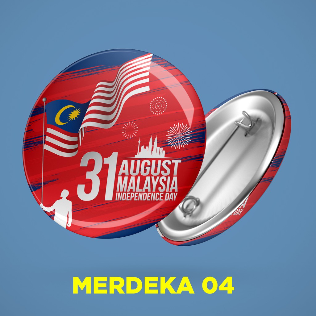 MERDEKA Button Badge Sambutan Merdeka Gift READY STOCK | Shopee Malaysia