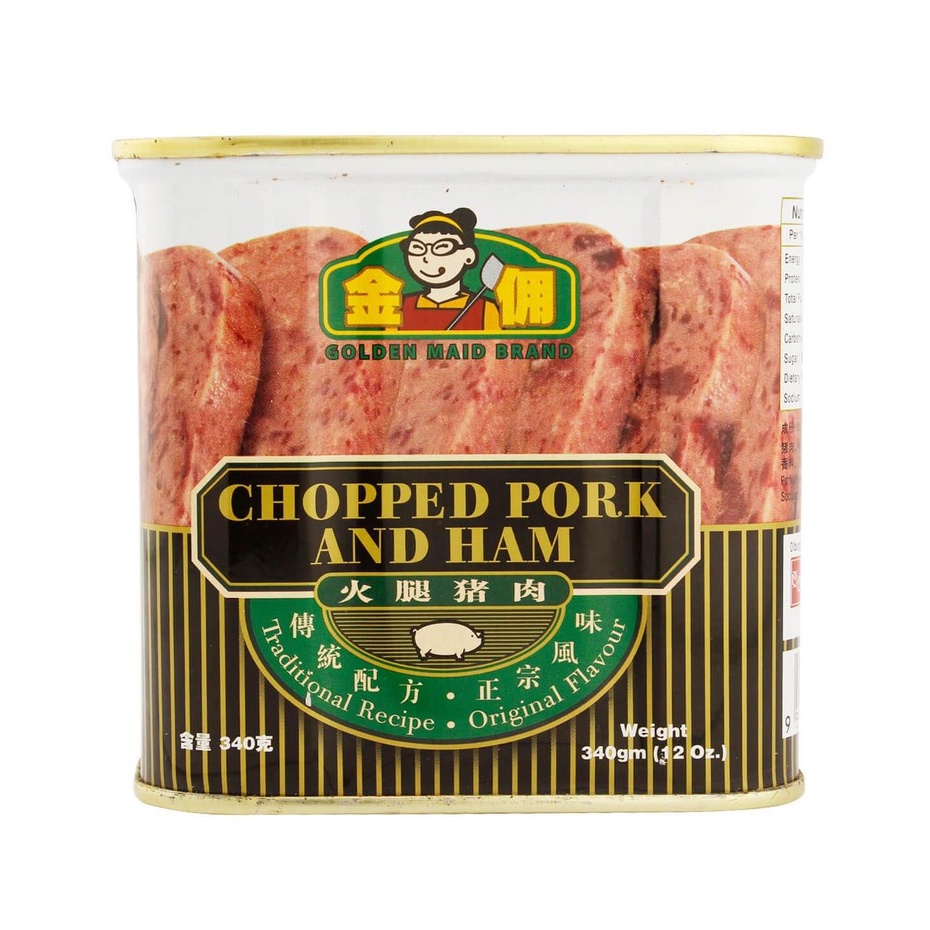 Golden Maid Brand Chopped Pork And Ham Luncheon 金佣火腿猪肉 340g | Shopee ...