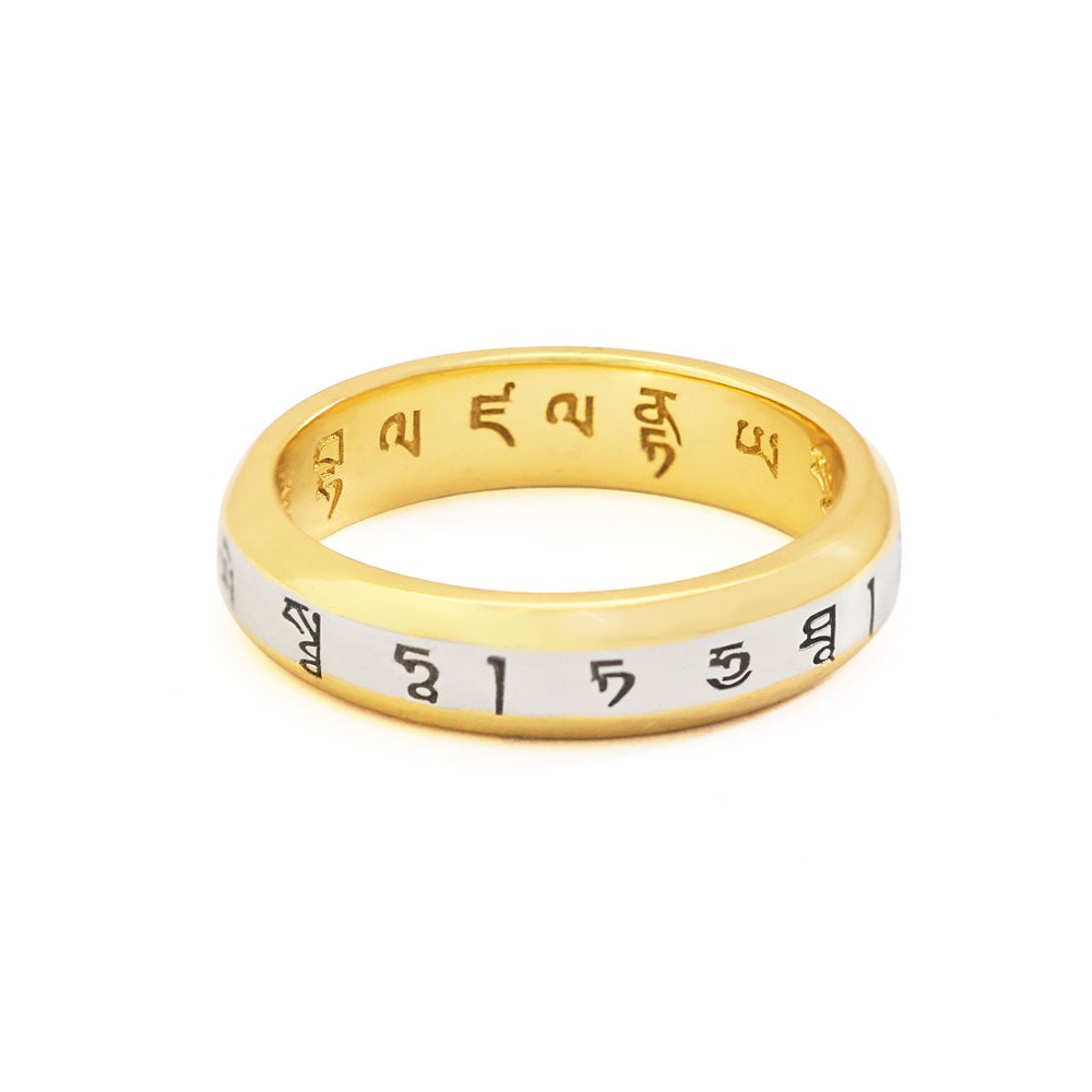 Yellow Dzambala & Shakyamuni Mantra Ring | Shopee Malaysia