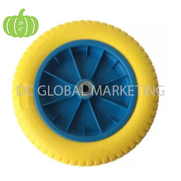 Heavy Duty Tayar Mati Kereta Sorong Tolak Roda 13" x 3" PVC Wheel ...