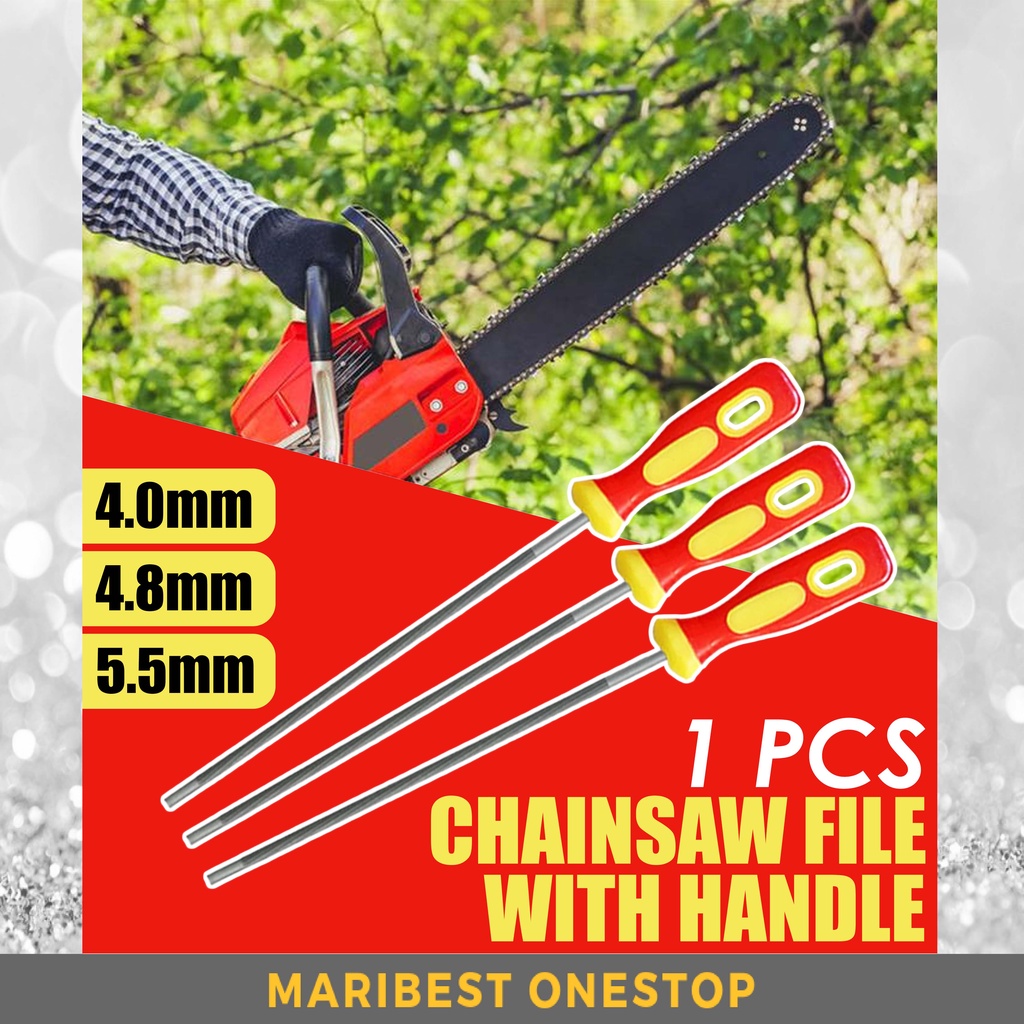4mm / 4.8mm / 5.5mm Chainsaw Files Round Chainsaw Sharpener With ...