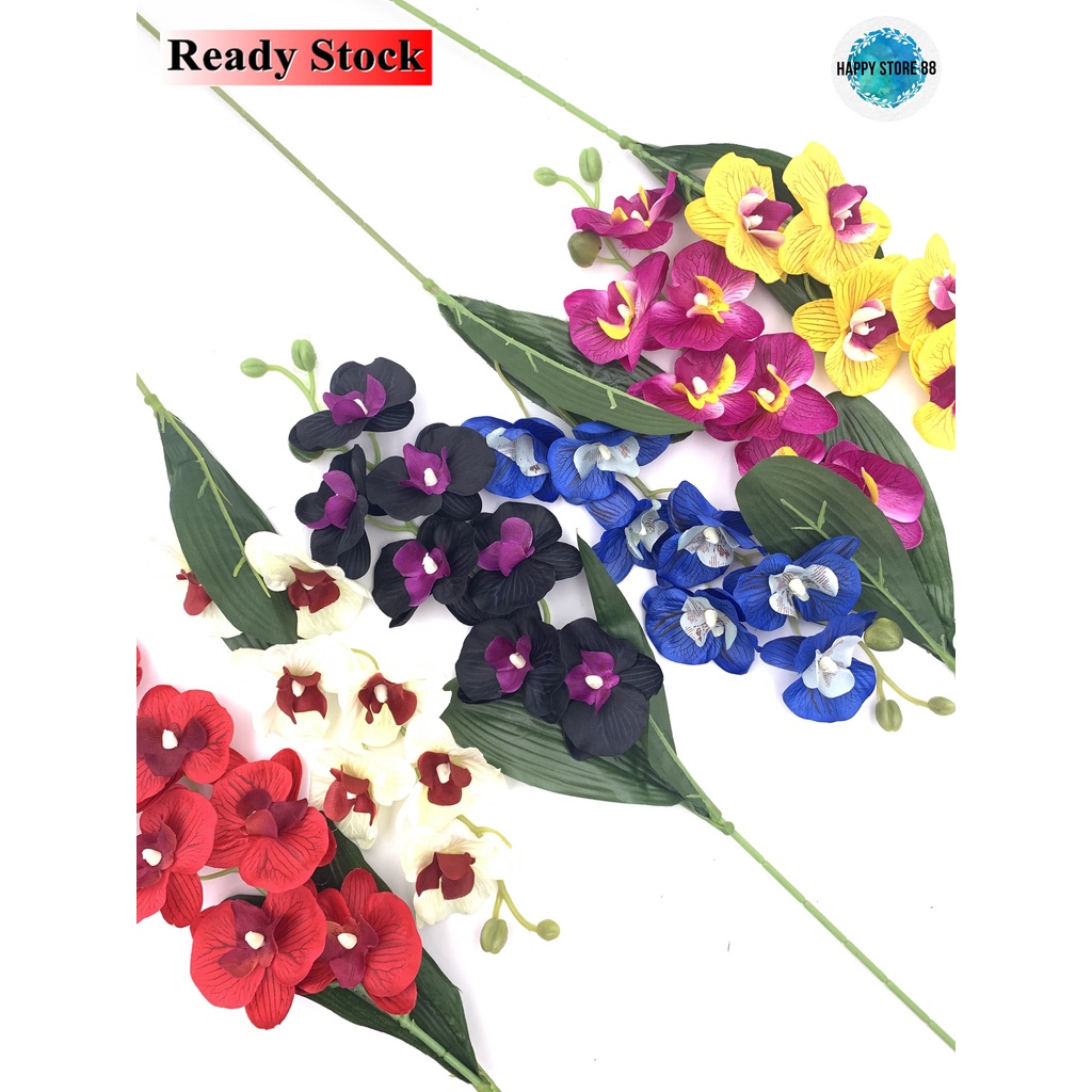 Artificial Orchid Flower / Orchid Fabric / Bunga Orkid Kain / Bunga ...