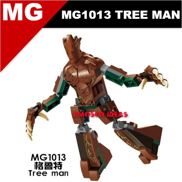 Groot Tree Man Action Minifigure Set MG1013 (Instructions are in ...