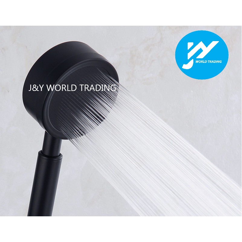 Black SUS 304 Stainless Steel High Pressure Bathroom Round Handheld ...