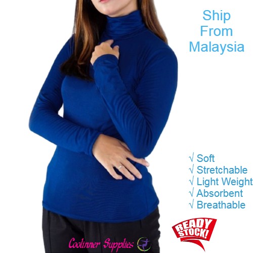 Long Sleeves Turtleneck Inner-Baju Inner Turtleneck High Quality ...