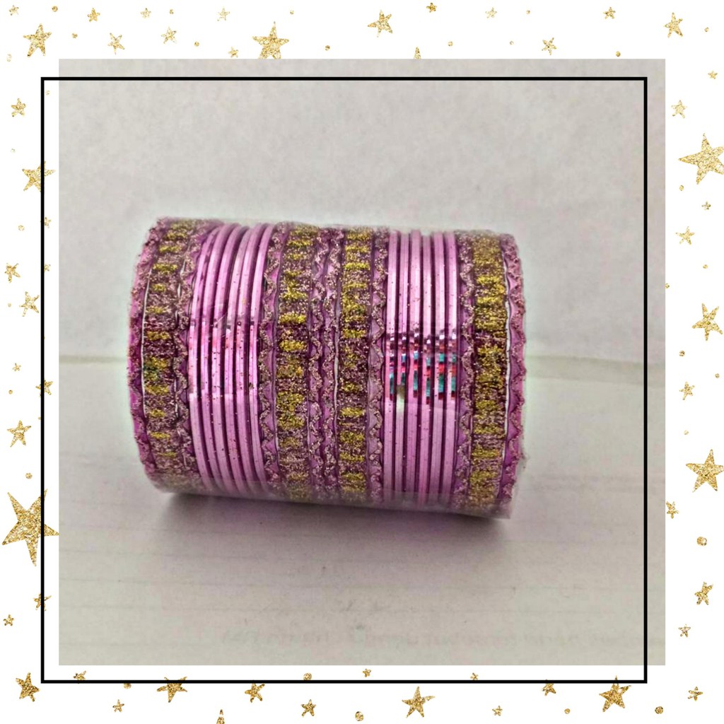 KIDS GIRLS GLITTERED FANCY METAL BANGLE | Shopee Malaysia