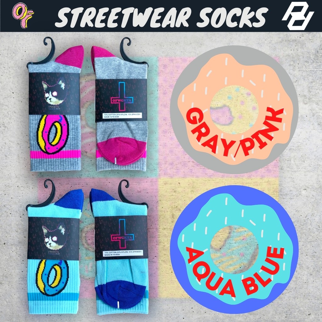 Odd Future Donut Socks (Authentic Quality) | Shopee Malaysia