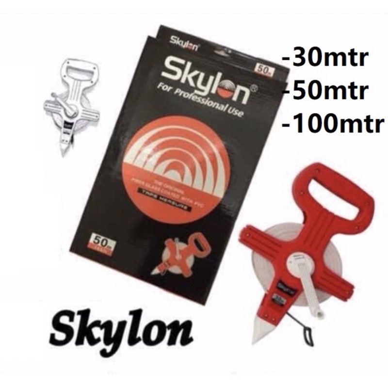 KK 30M / 50M / 100M SKYLON A-TYPE NYLON MEASURING TAPE SURVEYOR ...