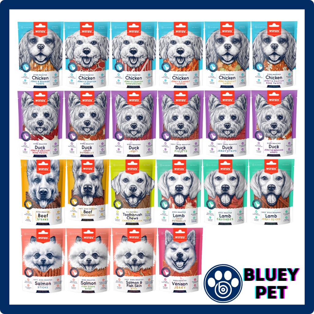 Wanpy Dog Treat Oven Roasted - 100g / Dog Snack | Shopee Malaysia