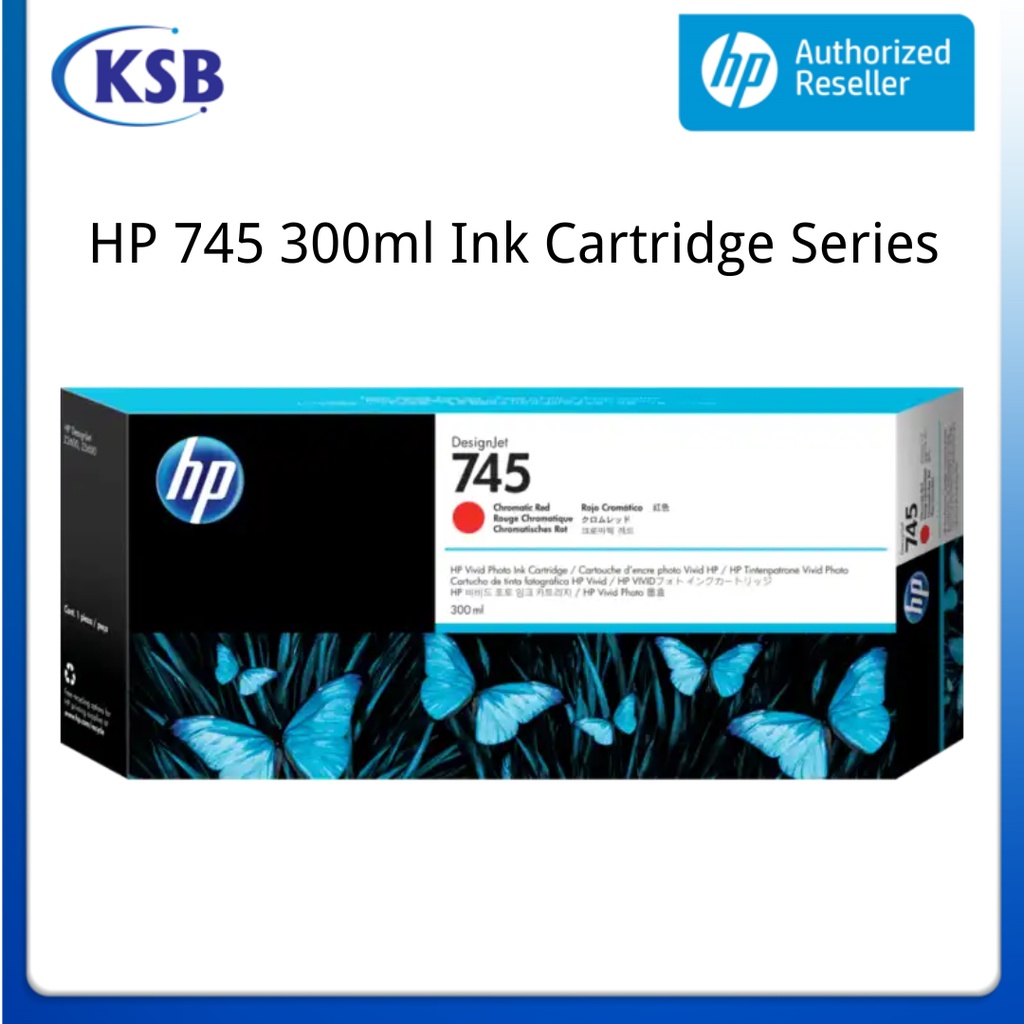 HP 745 300-ml Ink Cartridge Series ( F9K01A | F9K02A | F9K03A | F9K04A ...