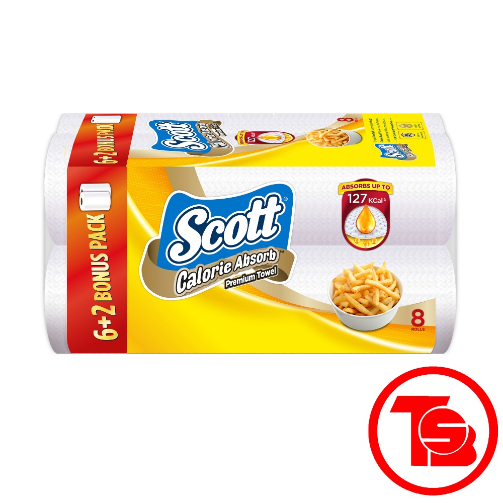Scott Calorie Light Kitchen Towel (50s + 6s + 2s) | Shopee Malaysia