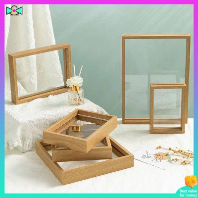 bunga frame mas kahwin Nordic double -sided high -tech kaca bingkai ...