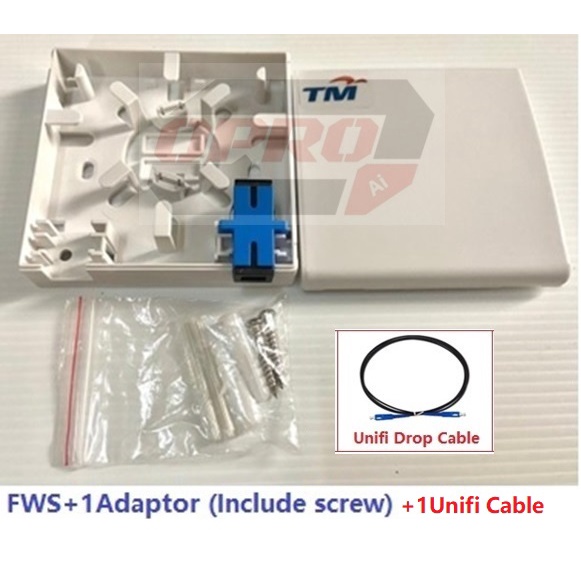 [COMBO] Premium Fiber Wall Socket (FWS) / 2 Port Fiber Optic Terminal ...