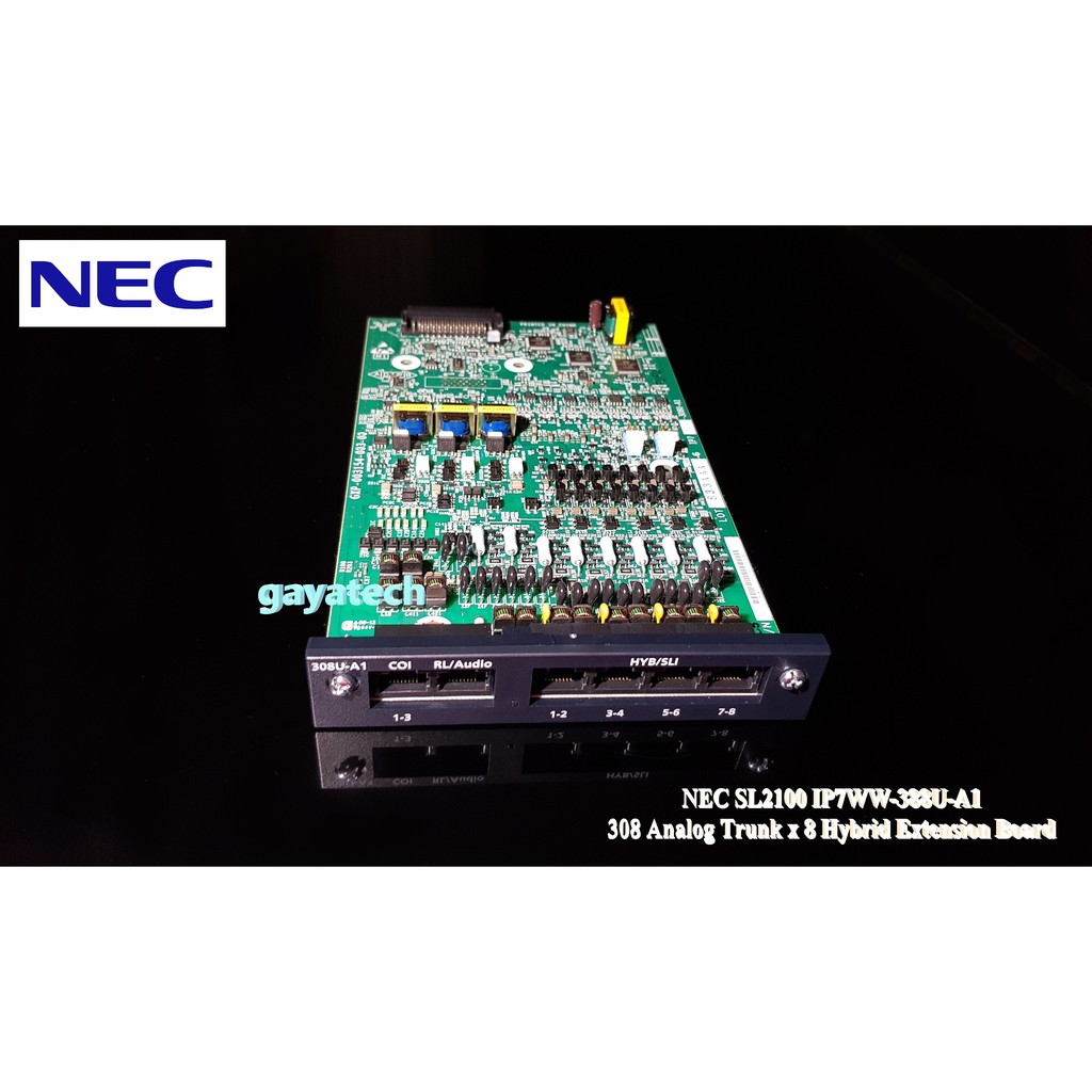 NEC SL2100 IP7WW-308U-A1 - 308 Analog Trunks x 8 Hybrid Ext Board ...