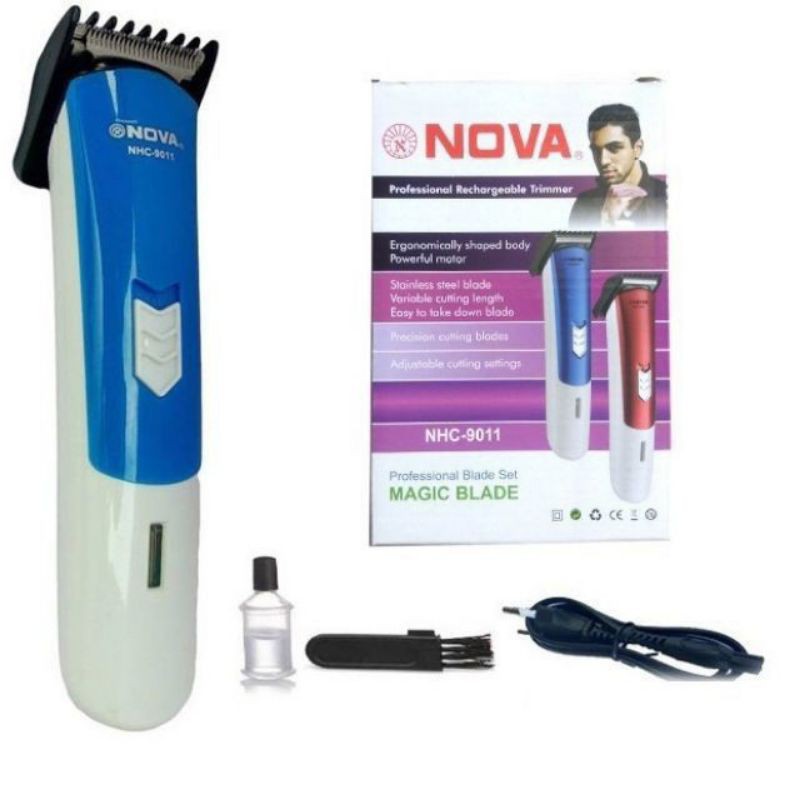 NOVA Professional Rechargeable Trimmer/Hair Clipper/Cordless | Shopee ...