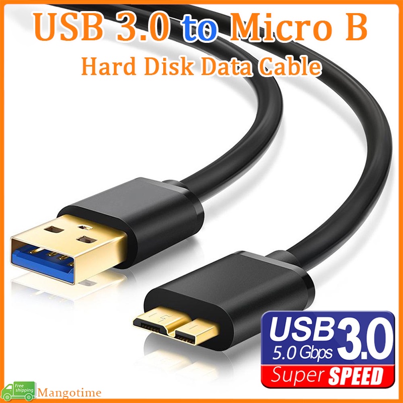 【1-3 Days Delivery】5Gbp High Speed Hard Disk Data Cable USB 3.0 To ...