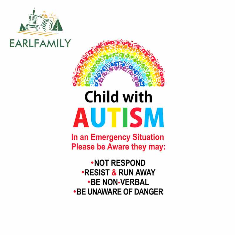 EARLFAMILY 13cm for Child with Autism Car Stickers Vinyl JDM Waterproof ...