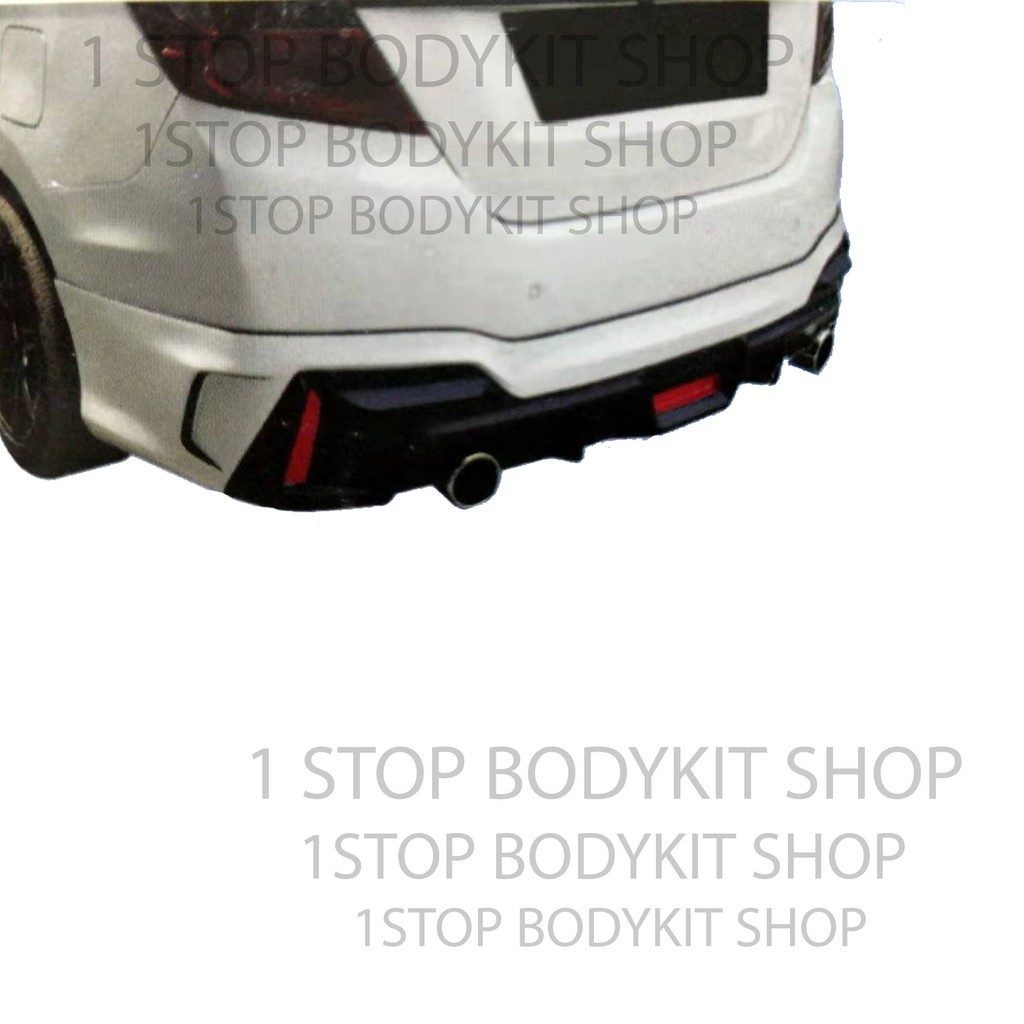 PERODUA BEZZA REAR SKIRT WITH 2 PCS EXHAUST&ADD ON PIPE (68 ...