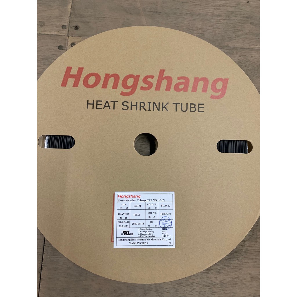 100 Meter/1 Roll - HONGSHANG Heat Shrinkable Tubing/Sleeving Ø5-11mm ...