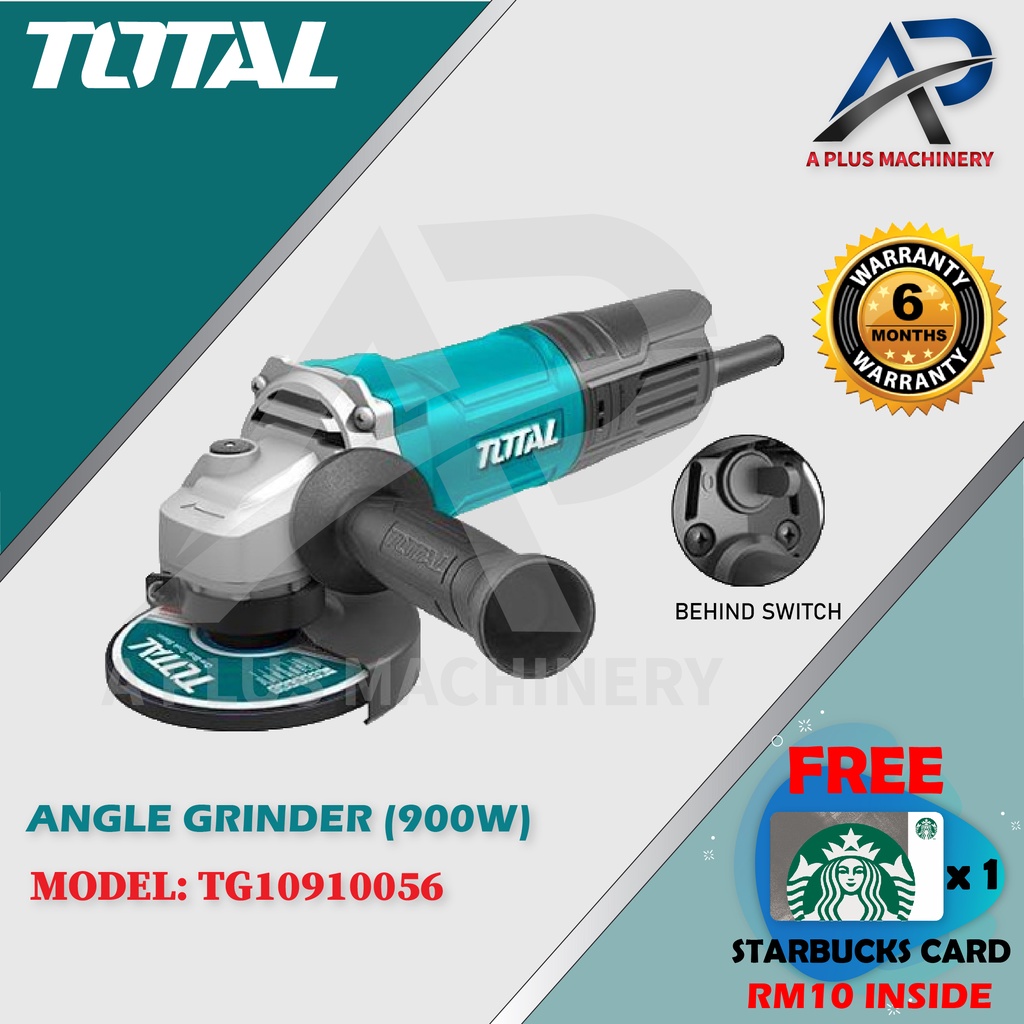 TOTAL Angle Grinder 900W TG10910056 (INDUSTRIAL) | Shopee Malaysia