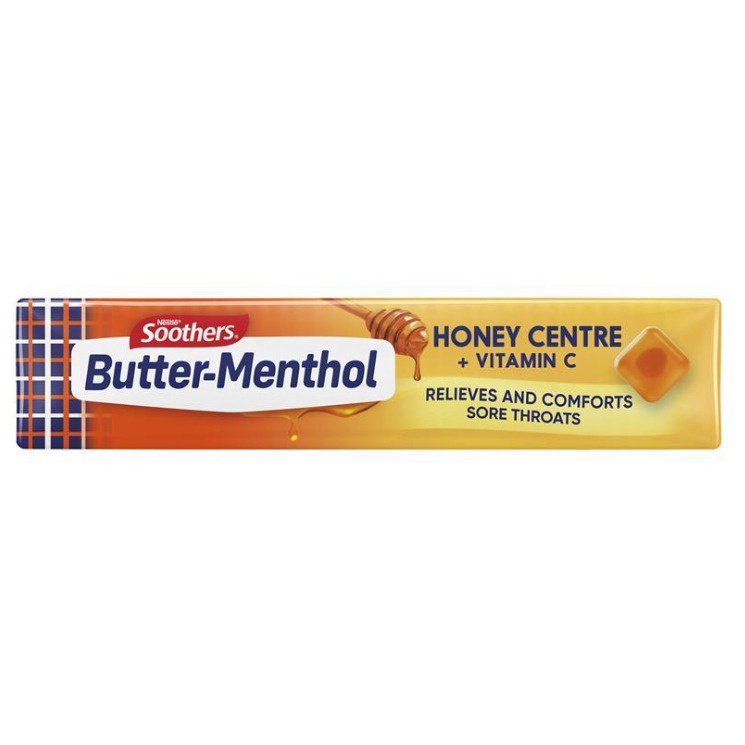 Soothers Butter Menthol Honey contains 10/Throat lozenges/Honey Butter ...