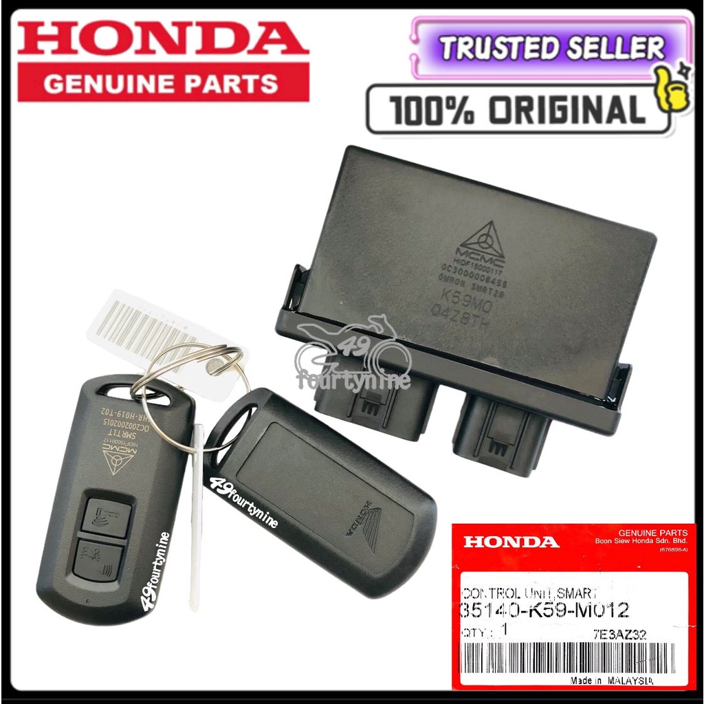 100% ORIGINAL VARIO 150 KEYLESS SMART CONTROL UNIT SET MAIN SWITCH ...