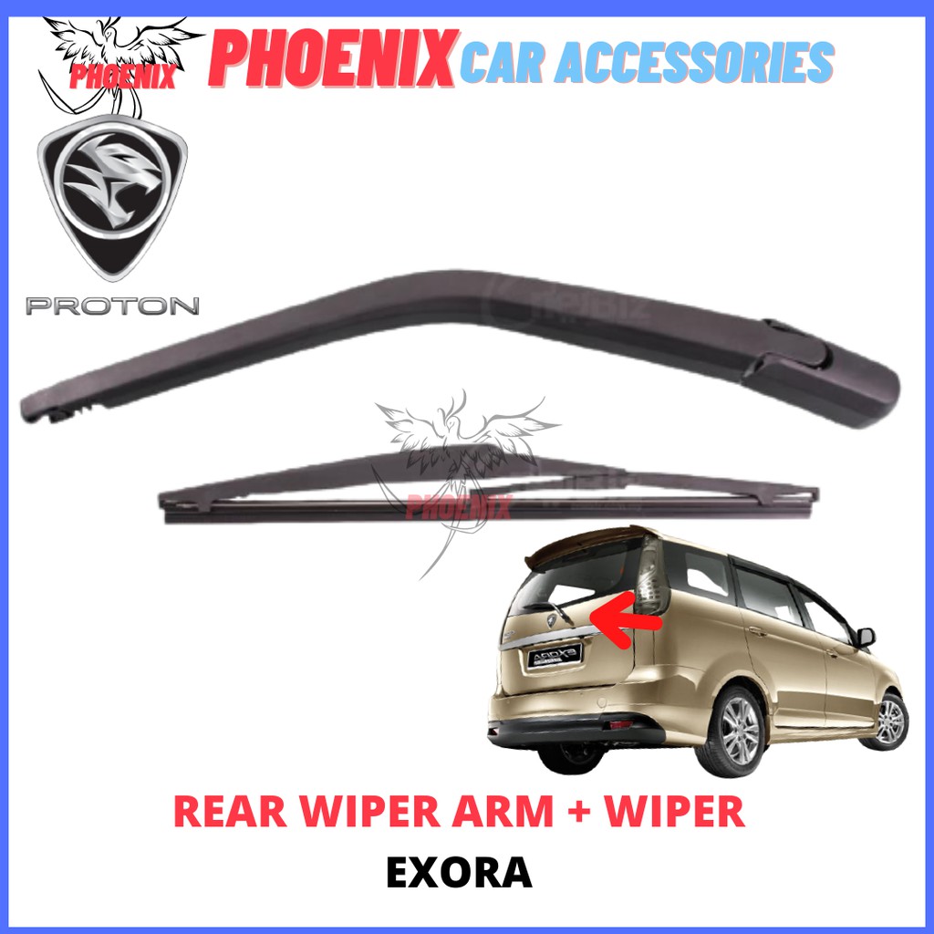 PROTON EXORA REAR WIPER ARM + WIPER SET (OEM) BESI WIPER BELAKANG LOCAL ...