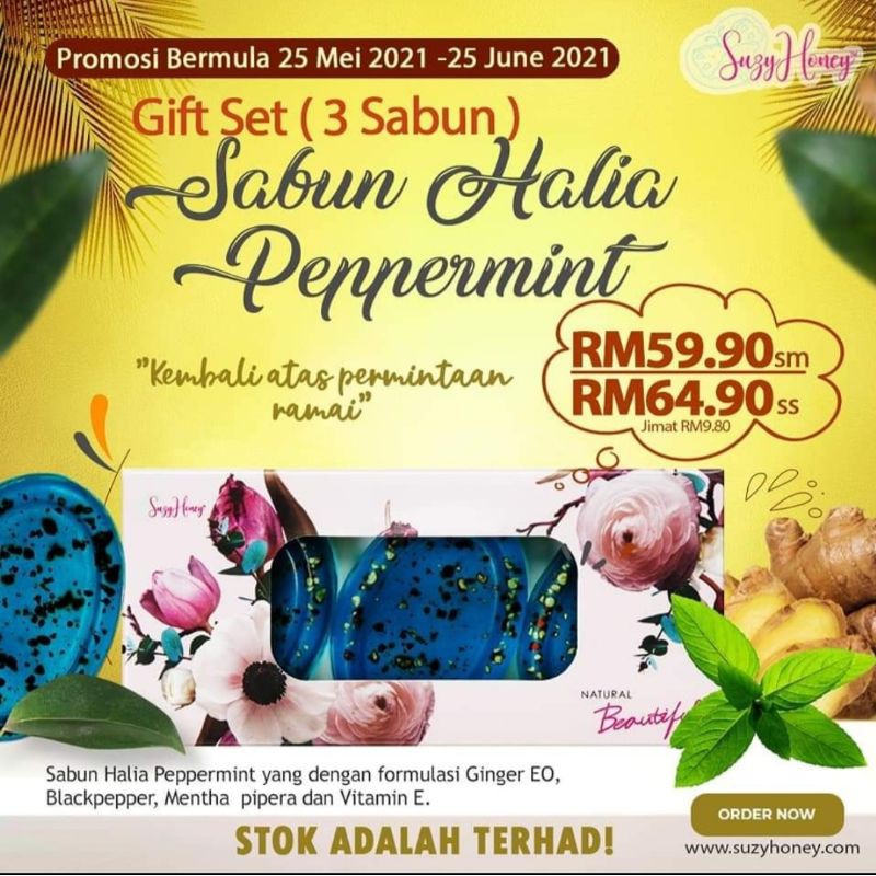 PROMO SABUN GINGER PEPERMINT | SABUN BUANG ANGIN | Shopee Malaysia