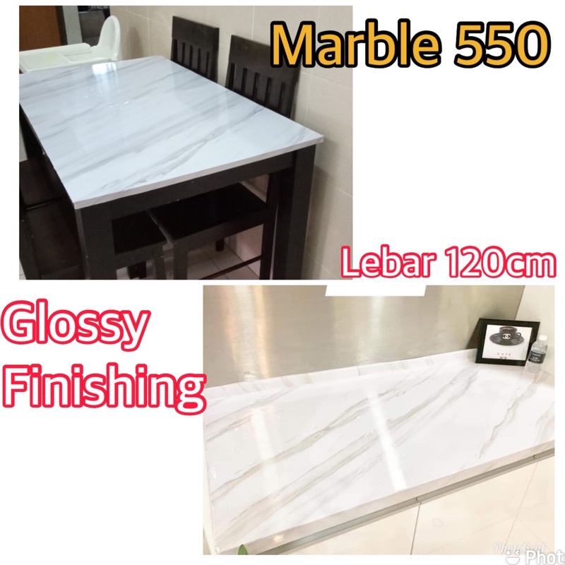 (Free pos) 120cm BIG marble sticker PVC LARGE wallpaper waterproof ...