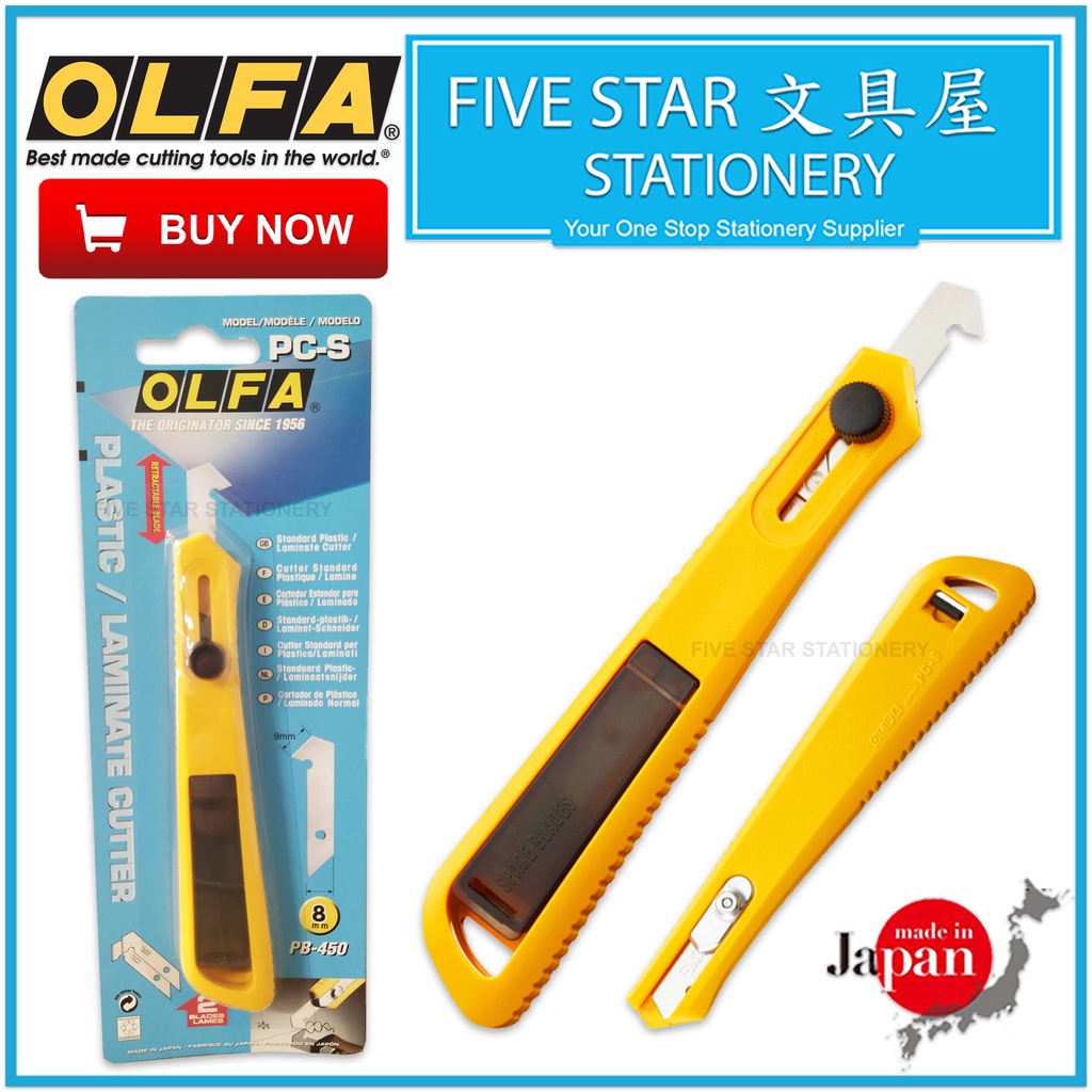 OLFA PC-S Standard Cutter Plastic Laminate Acrylic Cutter Hobby Craft ...