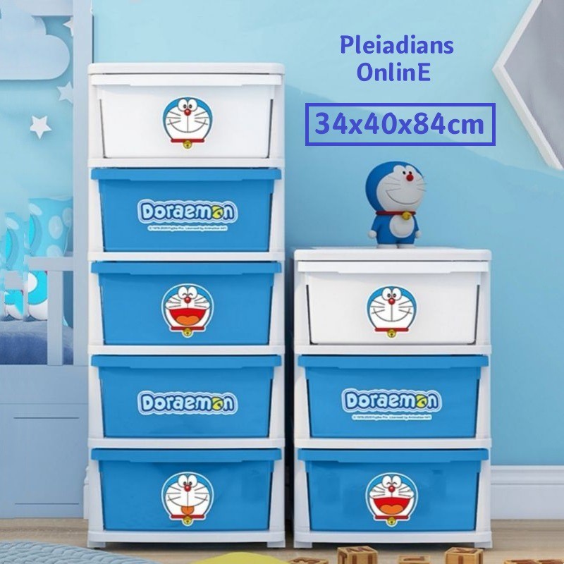 HOMIEE Cartoon Plastic Cabinet Storage Drawer Kids Almari Perabut ...
