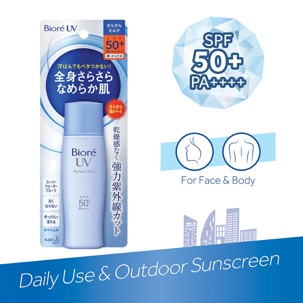 BIORE UV Perfect Milk SPF50+ Daily Sunscreen 40ml(W) | Shopee Malaysia