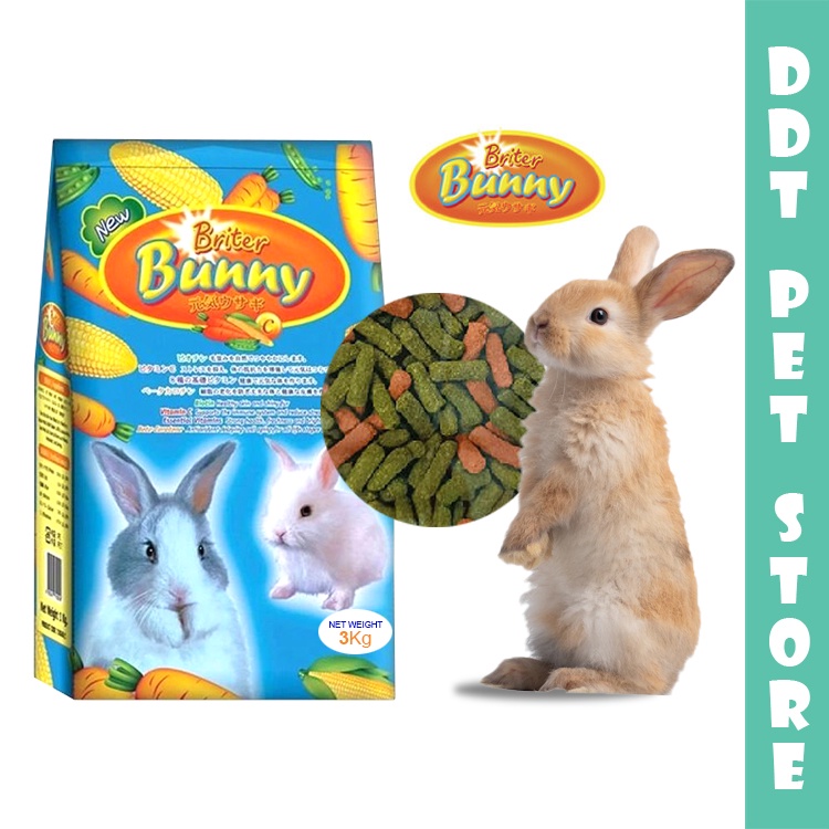 Briter Bunny Rabbit Carrot 3kg - Rabbit Food / Makanan Arnab | Shopee ...