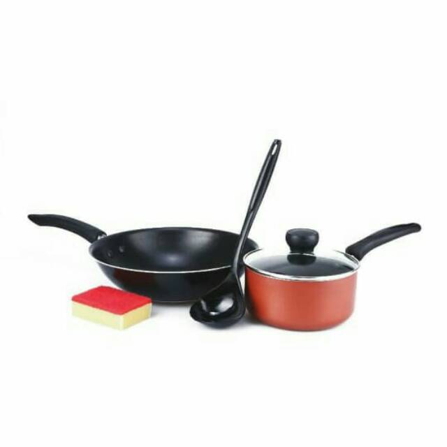 Maxim venice deluxe set/Maxim teflon Pan set | Shopee Malaysia