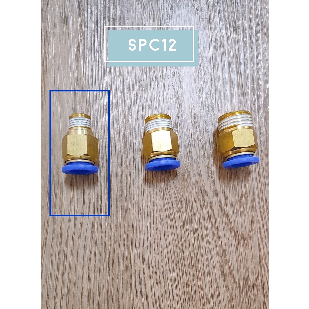 SNS PC Pneumatic Male Stud Air Fitting 6mm 8mm 10mm 12mm Male Thread ...