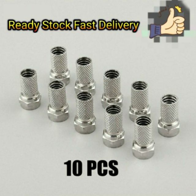 Astro F Connector for RG6 Cable (Pack of 10pcs) | Shopee Malaysia