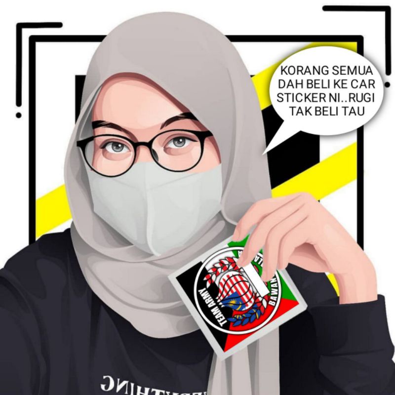 car sticker LIMITED EDITION Team Army Bawang Malaysia | Shopee Malaysia