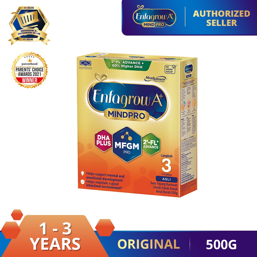 Enfagrow A+ MindPro Step 3 Original/Vanilla - 500g (Milk Formula ...