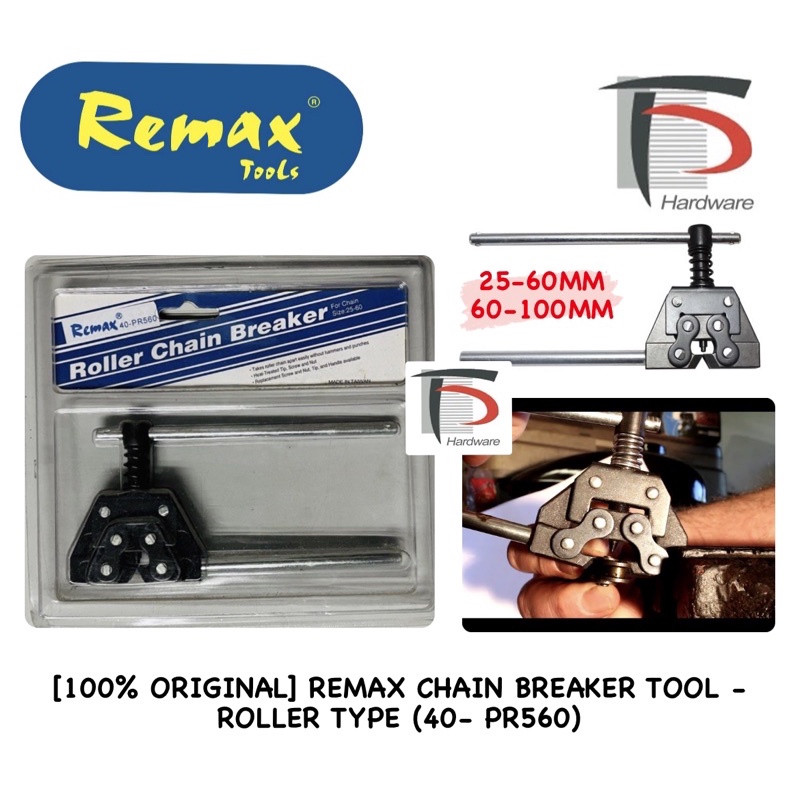 [100% ORIGINAL] REMAX CHAIN BREAKER TOOL - ROLLER TYPE (40- PR560 ...