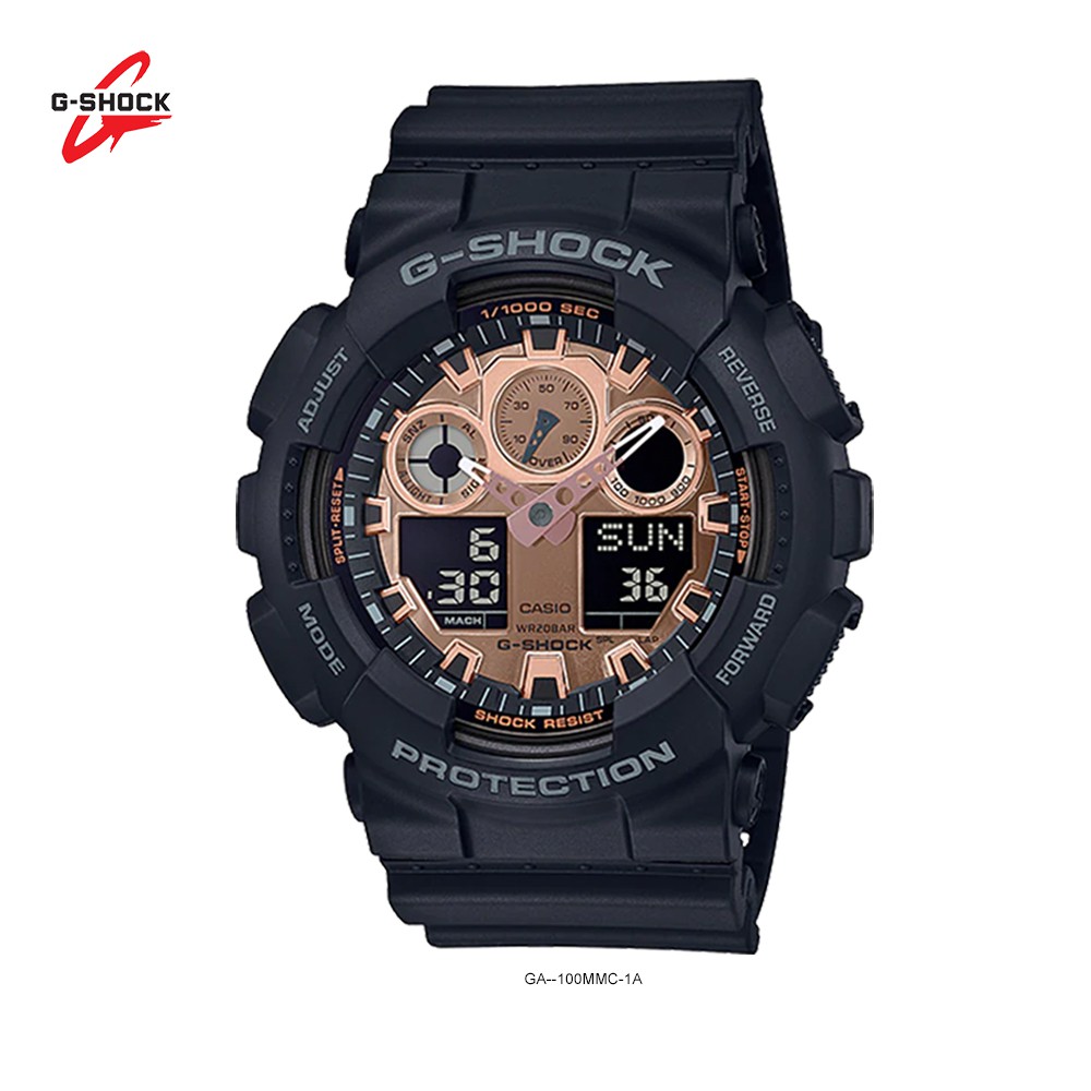 Casio G-Shock GA-100MMC Analog-Digital Combination Watches (100% ...