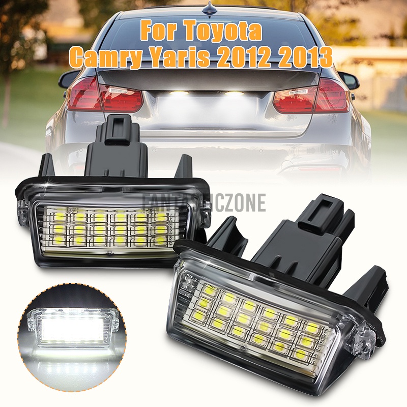 2pcs 18 LED Auto Car License Number Plate Lights Lamps For Toyota Camry ...