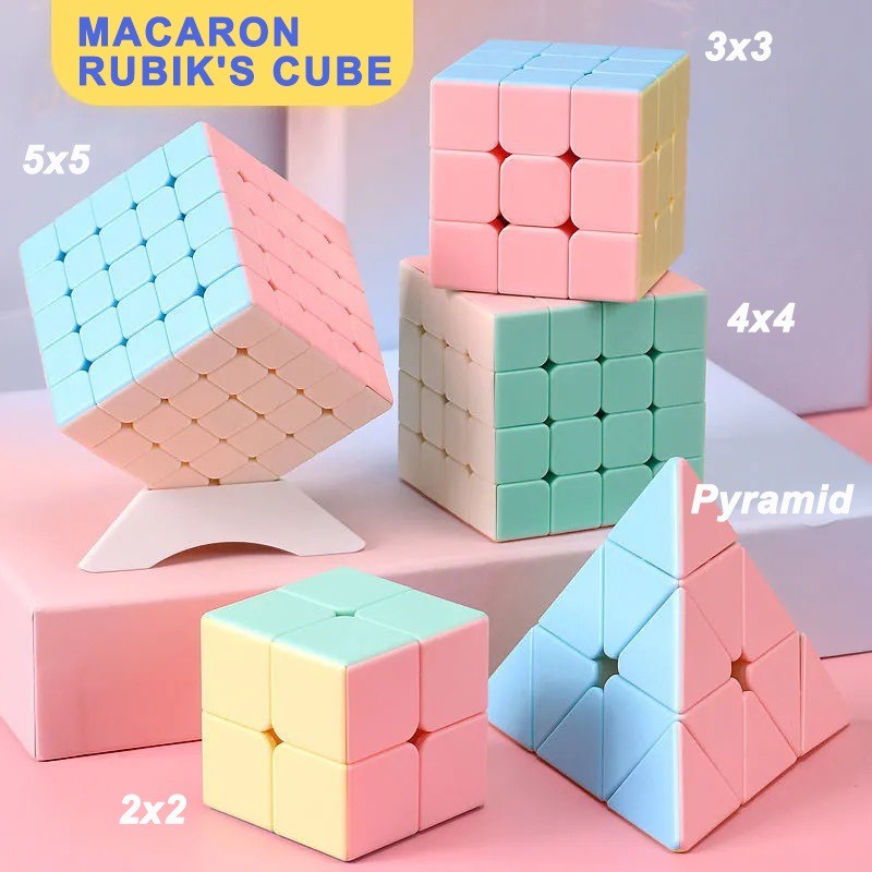 Rubik's Cube 2x2 3x3x3 Triangle Macaron Magic Cube Rubic Cube 魔术方块魔方 ...