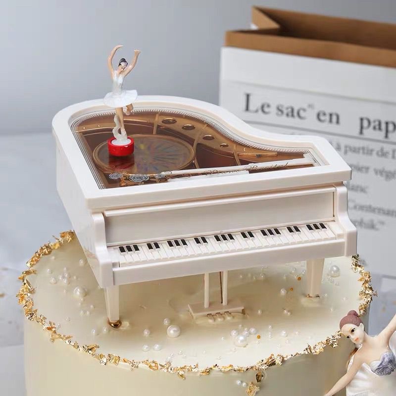 Piano Cake Decoration Music Box 钢琴音乐盒蛋糕装饰 | Shopee Malaysia