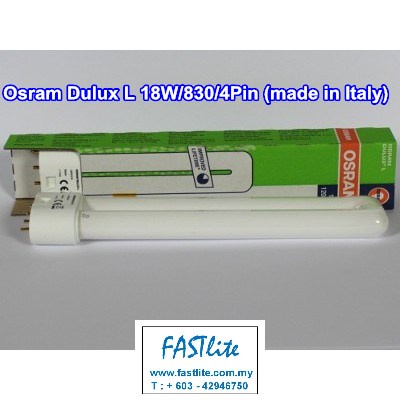 Osram Dulux L (PL-L) 18W/830 2G11 Lampu Jimat Tenaga (Buatan Italy) | Shopee Malaysia