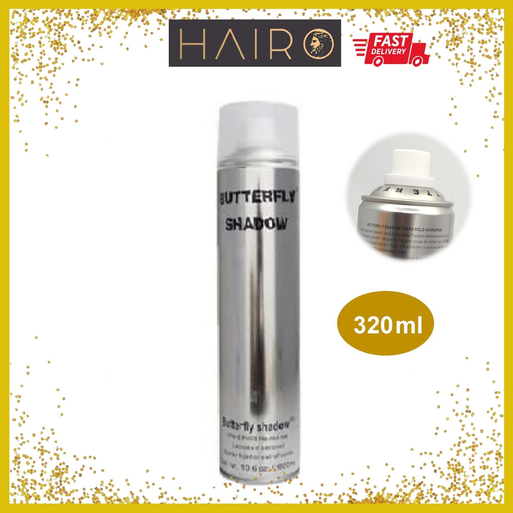 Butterfly Shadow Hard Hold Hair Spray 320ml (mfg 2025/ exp 2028 ...