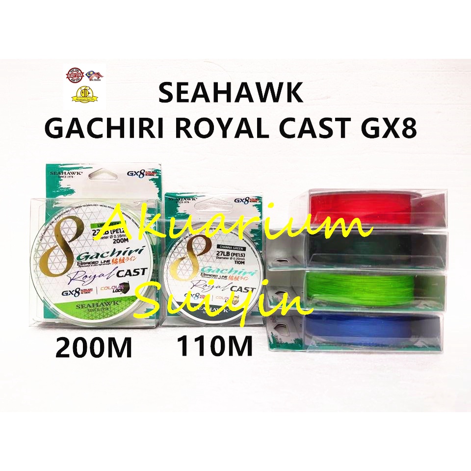 SEAHAWK GACHIRI ROYAL CAST GX8 110M BRAID LINE X8 SULAM TALI BENANG PANCING | Shopee Malaysia